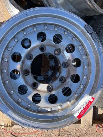 Qty (4) Aluminum 8 Lug Rims - J&J Auctioneers LLC