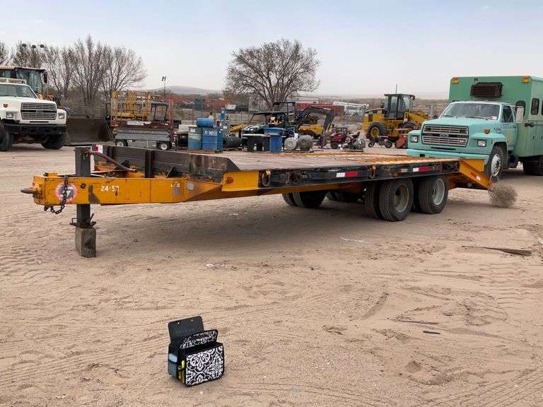 1983 Belshe T/A Pintle Hitch Equipment Trailer - J&J Auctioneers LLC