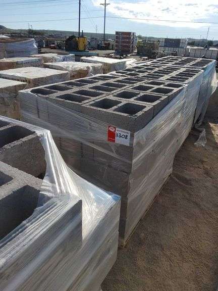 Pallet of 12" Concrete Block - J&J Auctioneers LLC