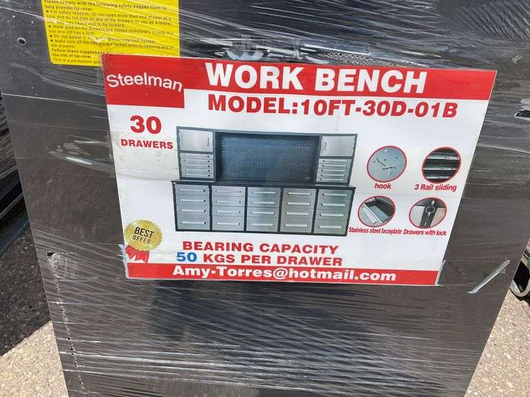2022 Steelman 10 FT Work Bench with 30 Drawers-Albuquerque, NM - J&J ...