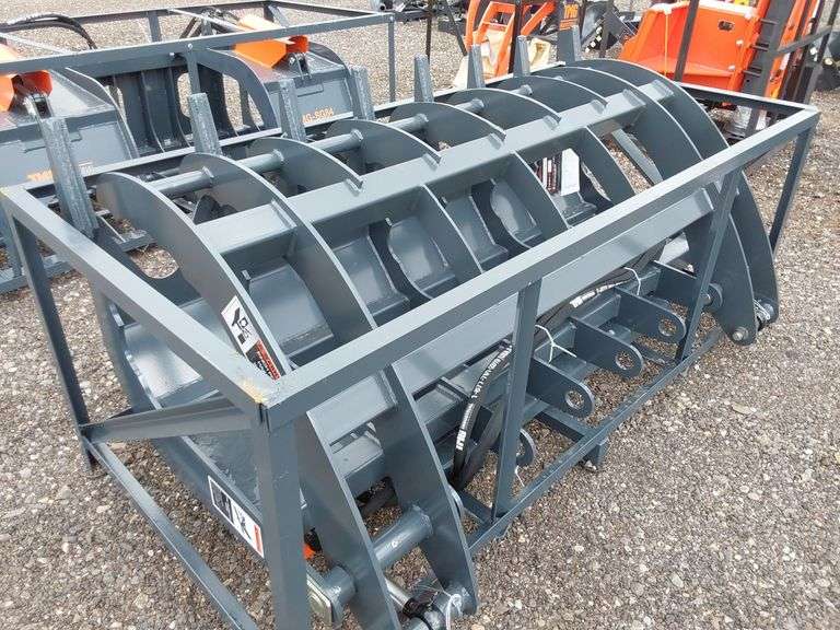 TMG-RG72-72'' Skid Steer Root Rake Grapple Attachment, - Albuquerque NM ...