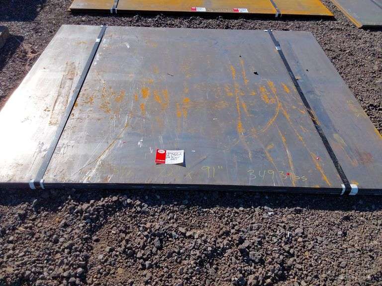 5/16in x 72in x 91in Steel Plate / Road Plate - 2nd Plate Only ...