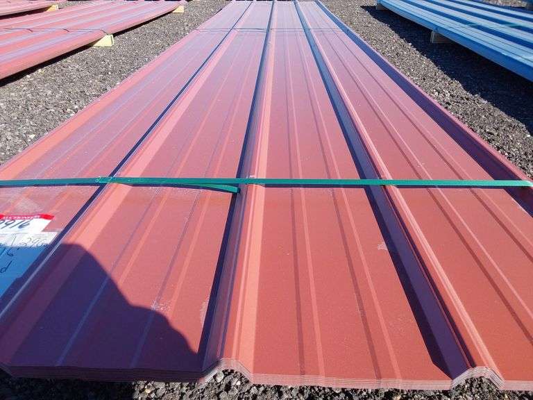 16ft Rustic Red AG Panels (Qty 25) - Albuquerque, NM - J&J Auctioneers LLC
