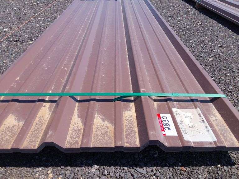 Qty (25) - 16ft KoKo Brown PBR Panels - J&J Auctioneers LLC