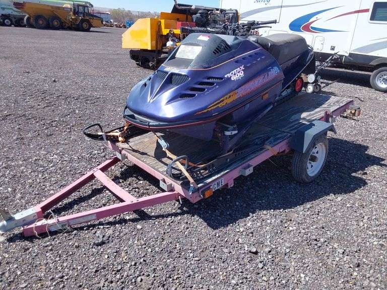 1997 Formula 3 Skidoo Snowmobile Frame and trailer Frame - J&J ...