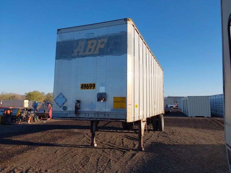 Pine 28ft Van Storage Trailer Frame - J&J Auctioneers LLC