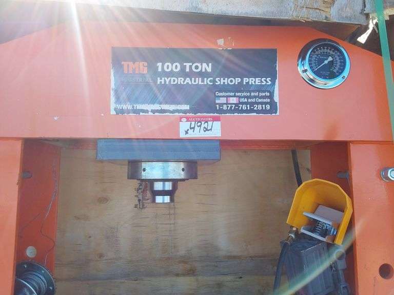 TMG 100 Ton Hydraulic Press - J&J Auctioneers LLC