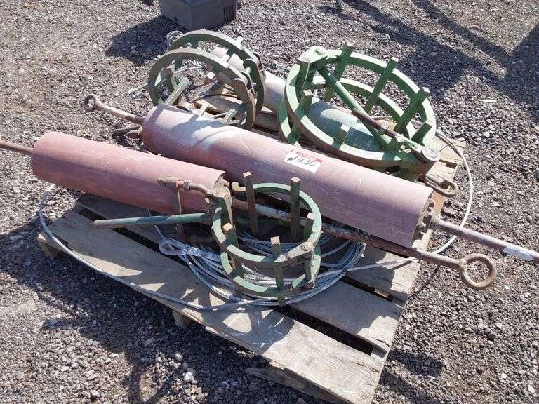Pallet of Pipe Clamps, Cable, and Rollers - Albuquerque, N.M. - J&J ...