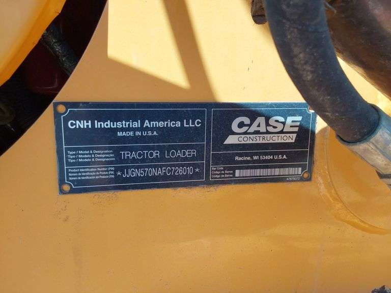 2015 Case 570 NEP 4X4 Skip Loader - J&J Auctioneers LLC