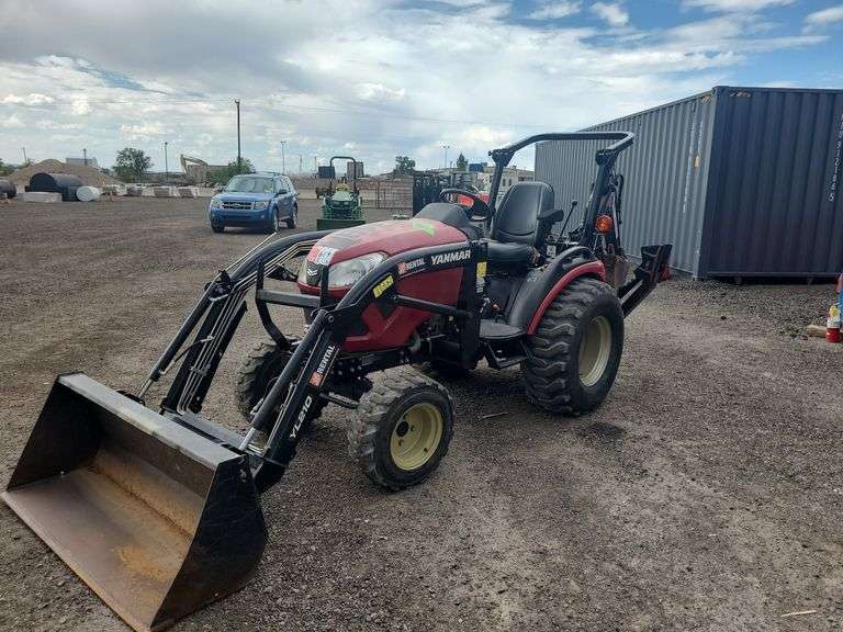 2018 Yanmar SA24 4X4 Mini Loader Backhoe - J&J Auctioneers LLC