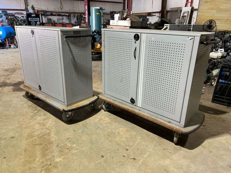 (2) Heavy-Duty Metal Carts - JJ Merchant