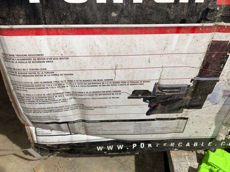 New/Unused Porter Cable 4x8 5amp Belt/Disc Sander - JJ Merchant