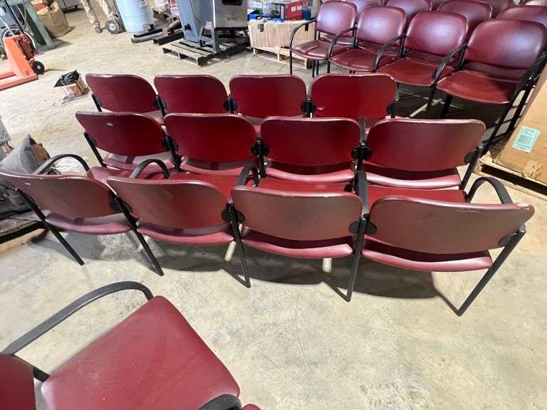 (3) Rows of 4 Seater Audience Chairs - JJ Merchant