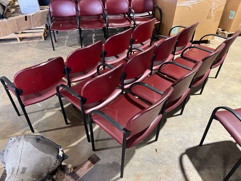 (3) Rows of 4 Seater Audience Chairs - JJ Merchant