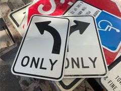 Pallet of Various Road Signs - JJ Merchant