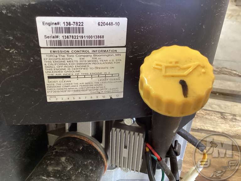 2019 TORO 136 7822 SN 36782219110013868 COMMERCIAL ENGINE Jeff 2019 TORO 136 7822 SN 36782219110013868 COMMERCIAL ENGINE Jeff