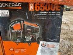 GENERAC GP 6500E WATTS 6500 PORTABLE GENERATOR - Jeff Martin ...