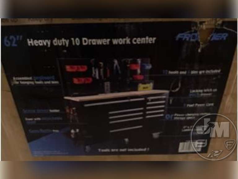 62" HEAVY DUTY WORK CENTER W/ PEG BOARD & POWER - Jeff Martin ...