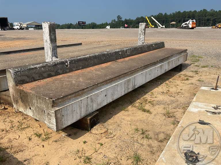 19' X 3.5' EXTERIOR CURB BRIDGE SLAB WITH GUARDRAIL POSTS - Jeff Martin ...