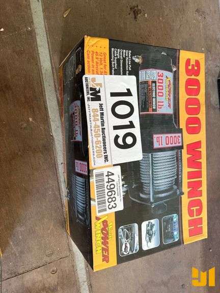 WOOD POWER WINCH 3000LBS - Jeff Martin Auctioneers, Inc.