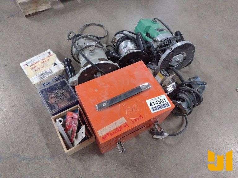 LOT OF ROUTERS AND ROUTER BITS - Jeff Martin Auctioneers, Inc.