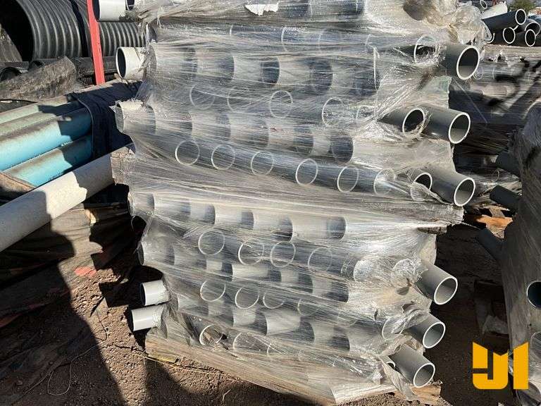 PALLET OF APPROX (100) 3" ATKORE SCHEDULE 40 PVC 90S - Jeff Martin ...