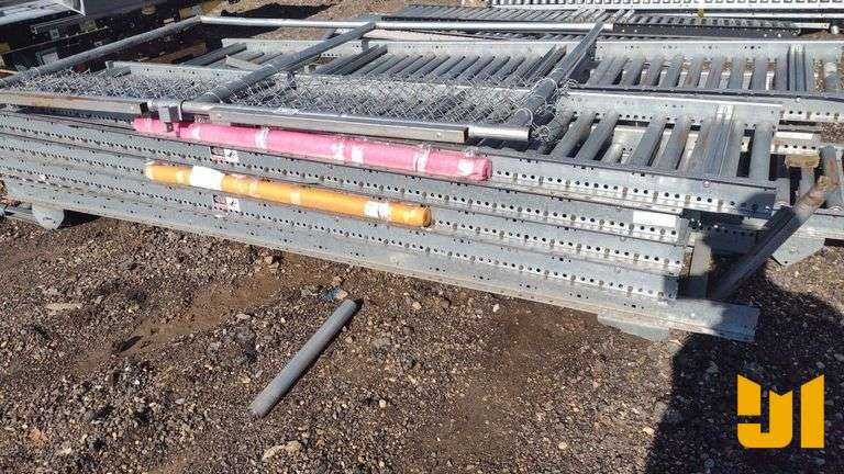 QTY (10) ROLLING CONVEYOR SECTIONS, CHAIN LINK SECTION - Jeff Martin ...