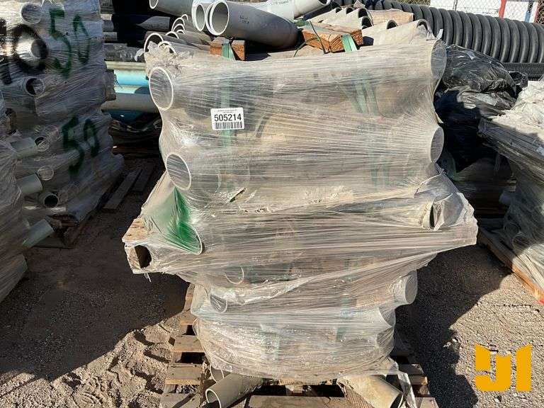 PALLET OF APPROX (100) ATKORE 3" SCHEDULE 40 PVC 90S - Jeff Martin ...
