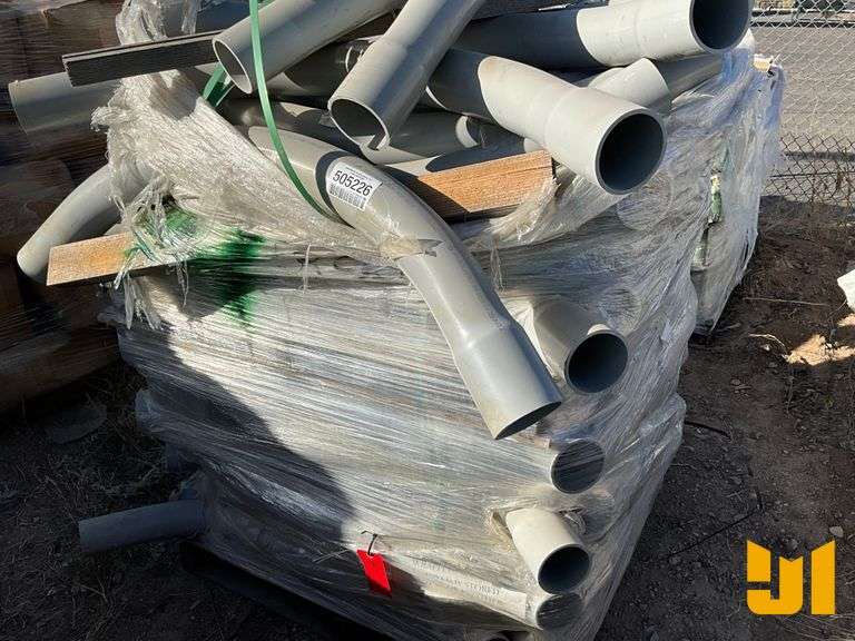 PALLET OF APPROX (100) ATKORE 3" SCHEDULE 40 PVC 90S - Jeff Martin ...