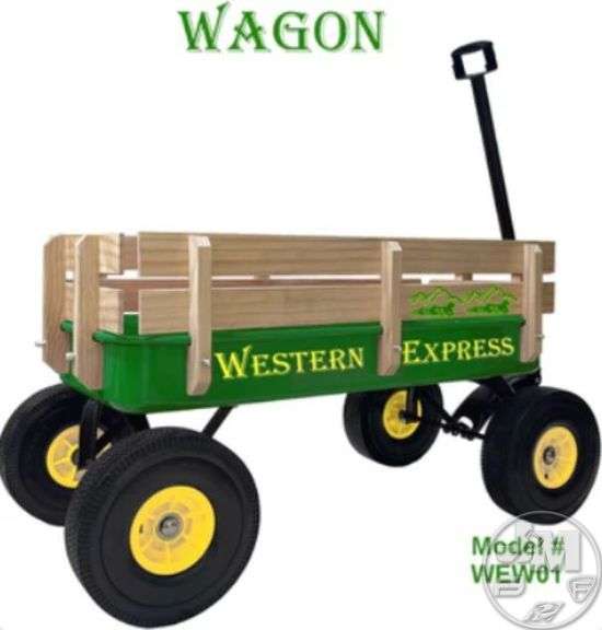 WAGON- CHILDRENS ALL TERRAIN FARM WAGON - GREEN - Jeff Martin ...