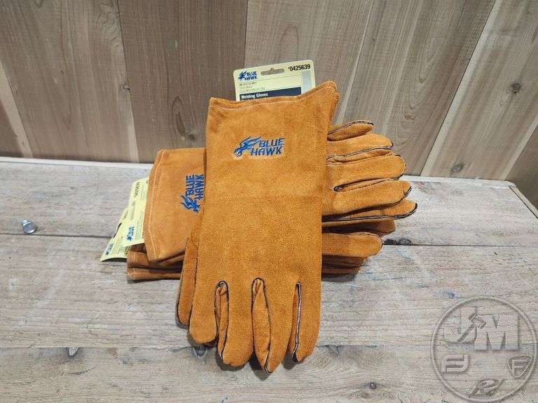 BLUE HAWK WELDING GLOVES ( 4 PAIR) - Jeff Martin Auctioneers, Inc.