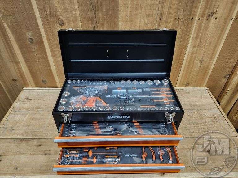 WOKIN 132 PC TOOL SET SAE/MET TOOL KIT W/ CHEST - Jeff Martin ...