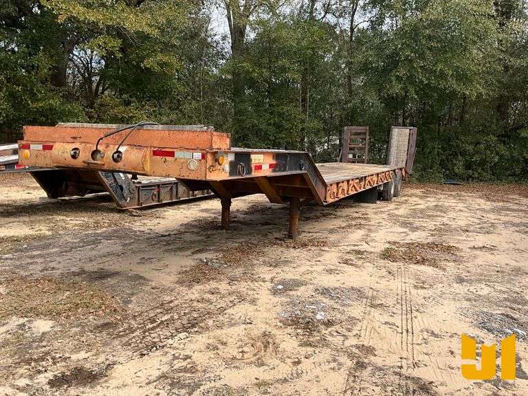 1985 DAVIDSONS LB8-44.5-5BTHR FIXED NECK LOWBOY TRAILER VIN: 111984002 ...