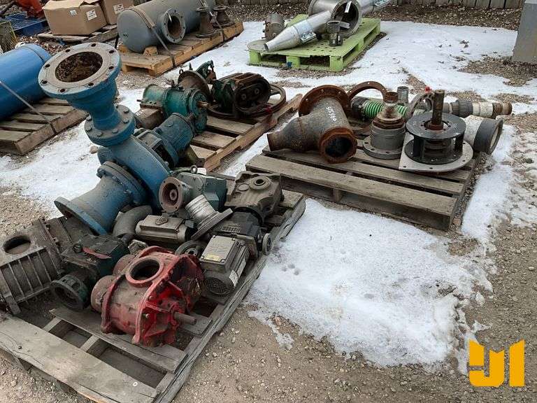 3 PALLETS OF VARIOUS AIR PUMPS, WATER PUMP, GEAR REDUCER, - Jeff Martin ...