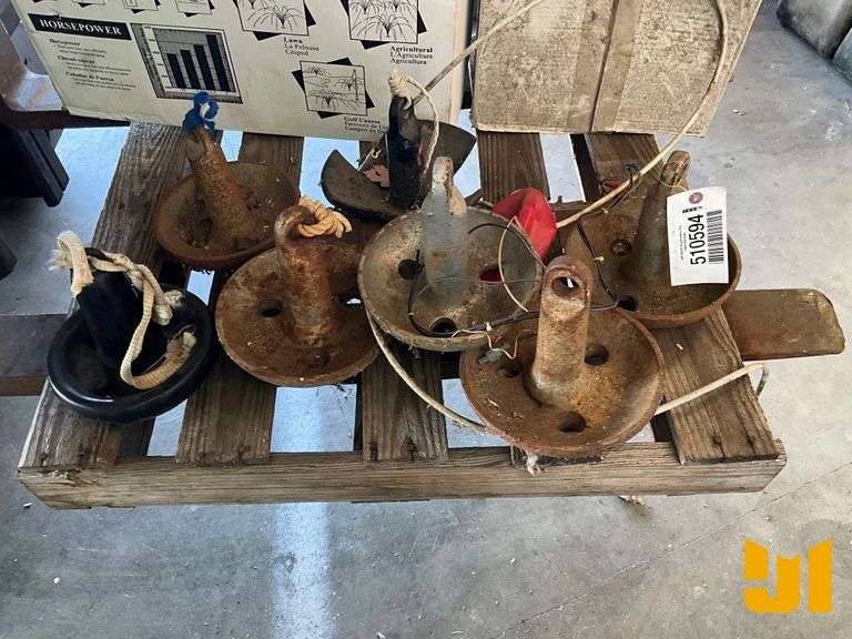 QTY OF (7) VINTAGE ANCHORS - Jeff Martin Auctioneers, Inc.
