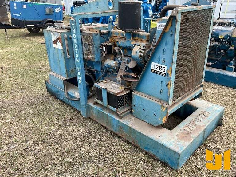 THOMPSON 32HPU SKID MOUNT PUMP SN: 32HPU228 - Jeff Martin Auctioneers, Inc.