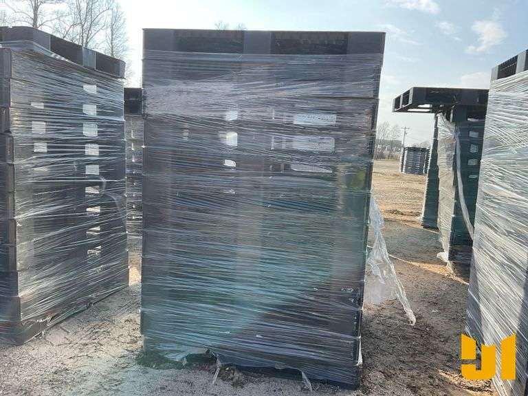 CONDITION UNKNOWN QTY OF (12) 48”X40”X6” PLASTIC PALLETS - Jeff Martin ...