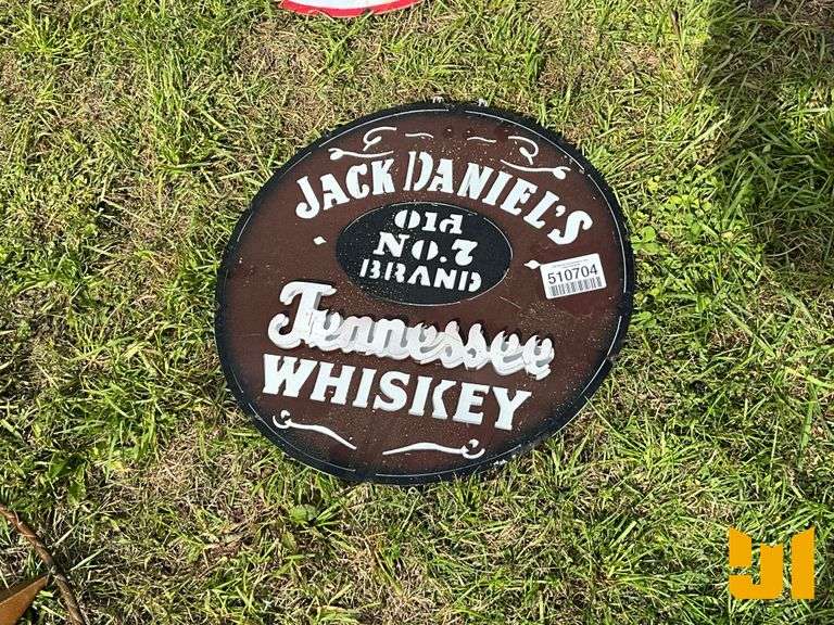 ROUND METAL JACK DANIEL SIGN - Jeff Martin Auctioneers, Inc.