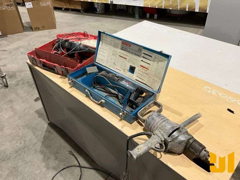 (1) BOSCH 1632VS CORDED SAWZ-ALL, (1) BOSCH BULLDOG HAMMER DRILL ...