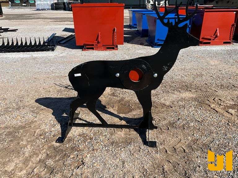 3/8" AR500 STEEL DEER SHOOTING TARGET WITH HEART FLAPPER - Jeff Martin ...