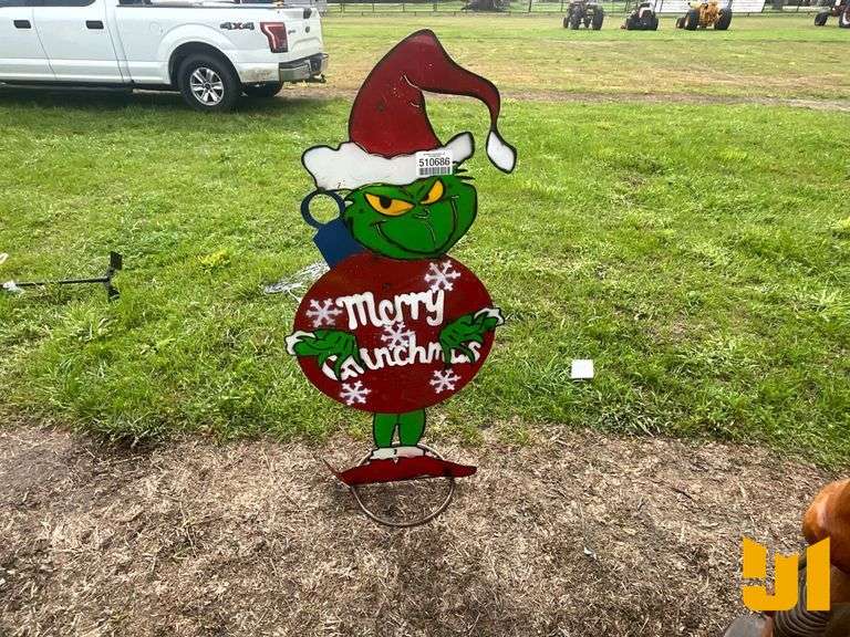 GRINCH METAL YARD SIGN - Jeff Martin Auctioneers, Inc.