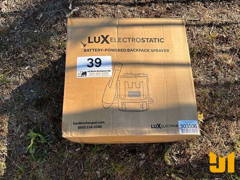 LUX ELECTROSTATIC BATTERY POWERED BACKPACK SPRAYER - Jeff Martin ...