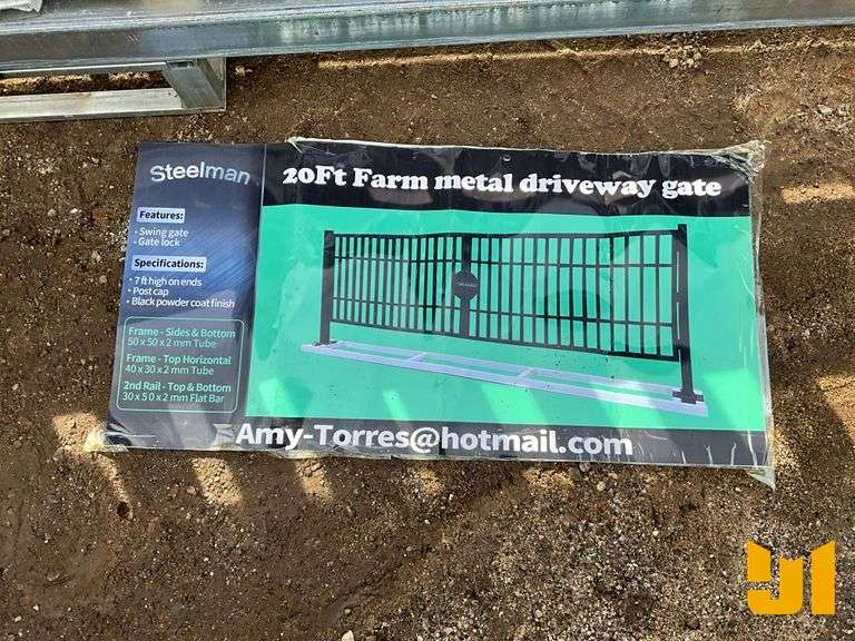NEW/UNUSED, TM18-NCC 20’ WROUGHT IRON GATE - Jeff Martin Auctioneers, Inc.