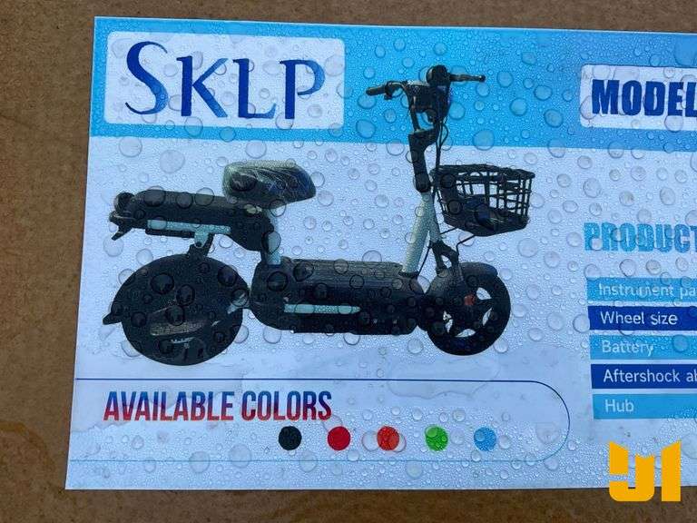 (UNUSED) SKLP SK-E48 ELECTRIC TWO-WHEELED BIKE - Jeff Martin Auctioneers, Inc.