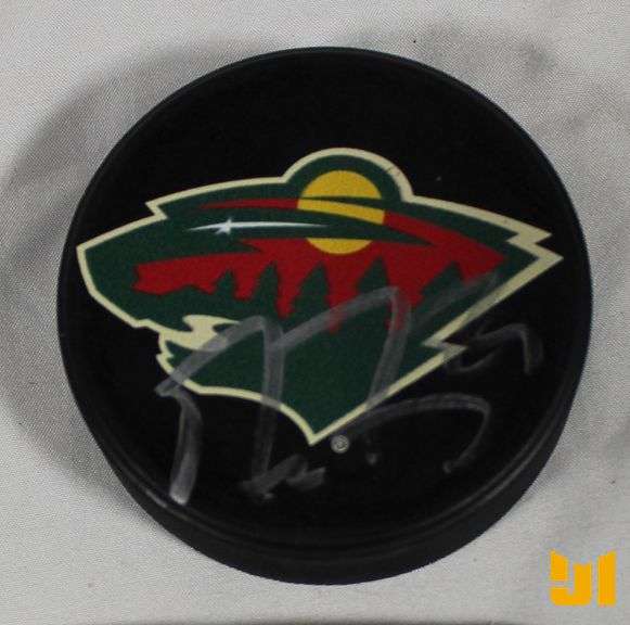 MN WILD PUCK SIGNED BY MARC - ANDRE FLEURY - - Jeff Martin Auctioneers ...