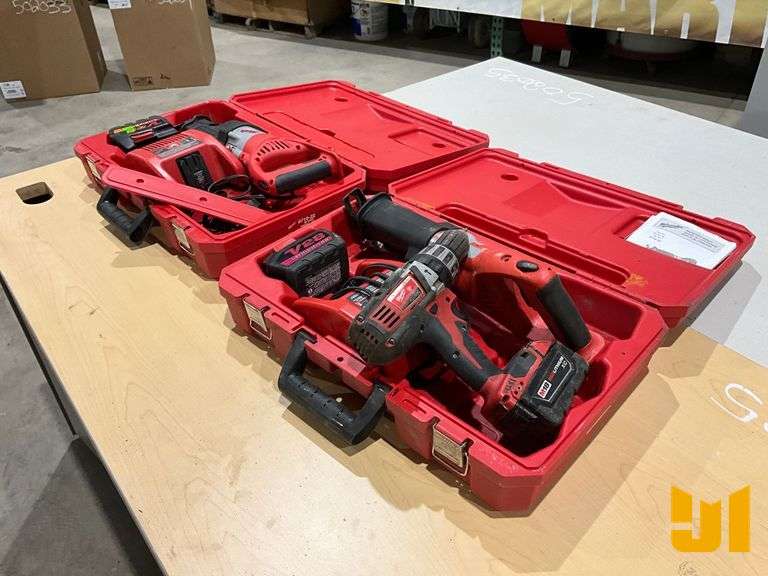 (2) MILWAUKEE SAWZ-ALL W/ CHARGERS & BATTERY - MODEL 0719-20, - Jeff ...