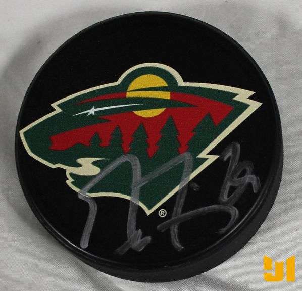 MN WILD PUCK SIGNED BY MARC - ANDRE FLEURY - - Jeff Martin Auctioneers ...