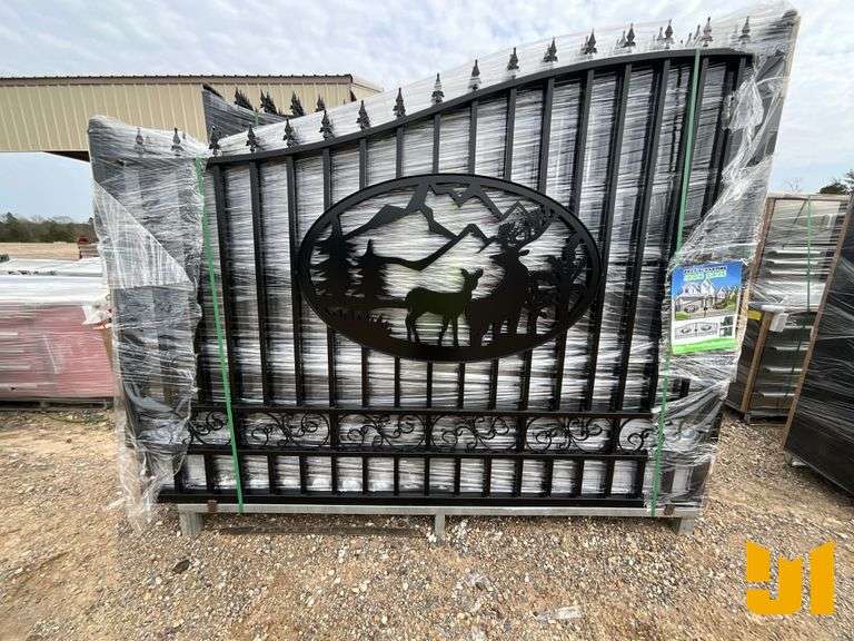 DECORATIVE GATE WITH DEER - Jeff Martin Auctioneers, Inc.