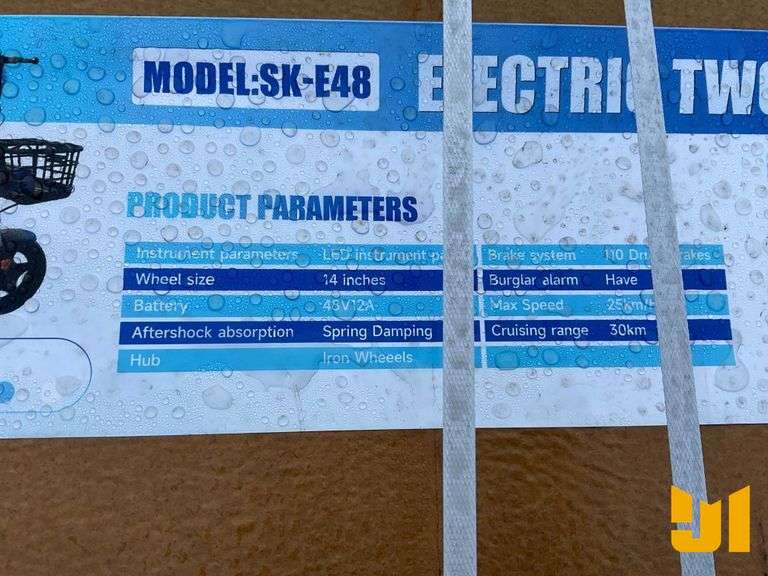 2024 SKLP SK-E48 ELECTRIC 2-WHEELED BIKE - Jeff Martin Auctioneers, Inc.