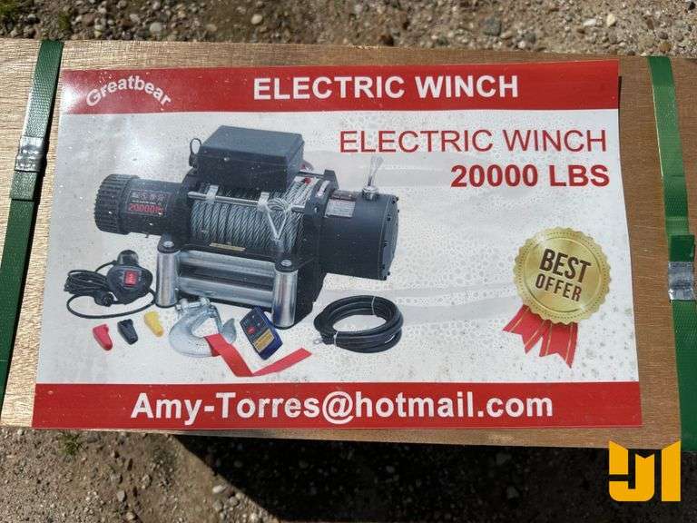 UNUSED 20000 LB ELECTRIC WINCH - Jeff Martin Auctioneers, Inc.